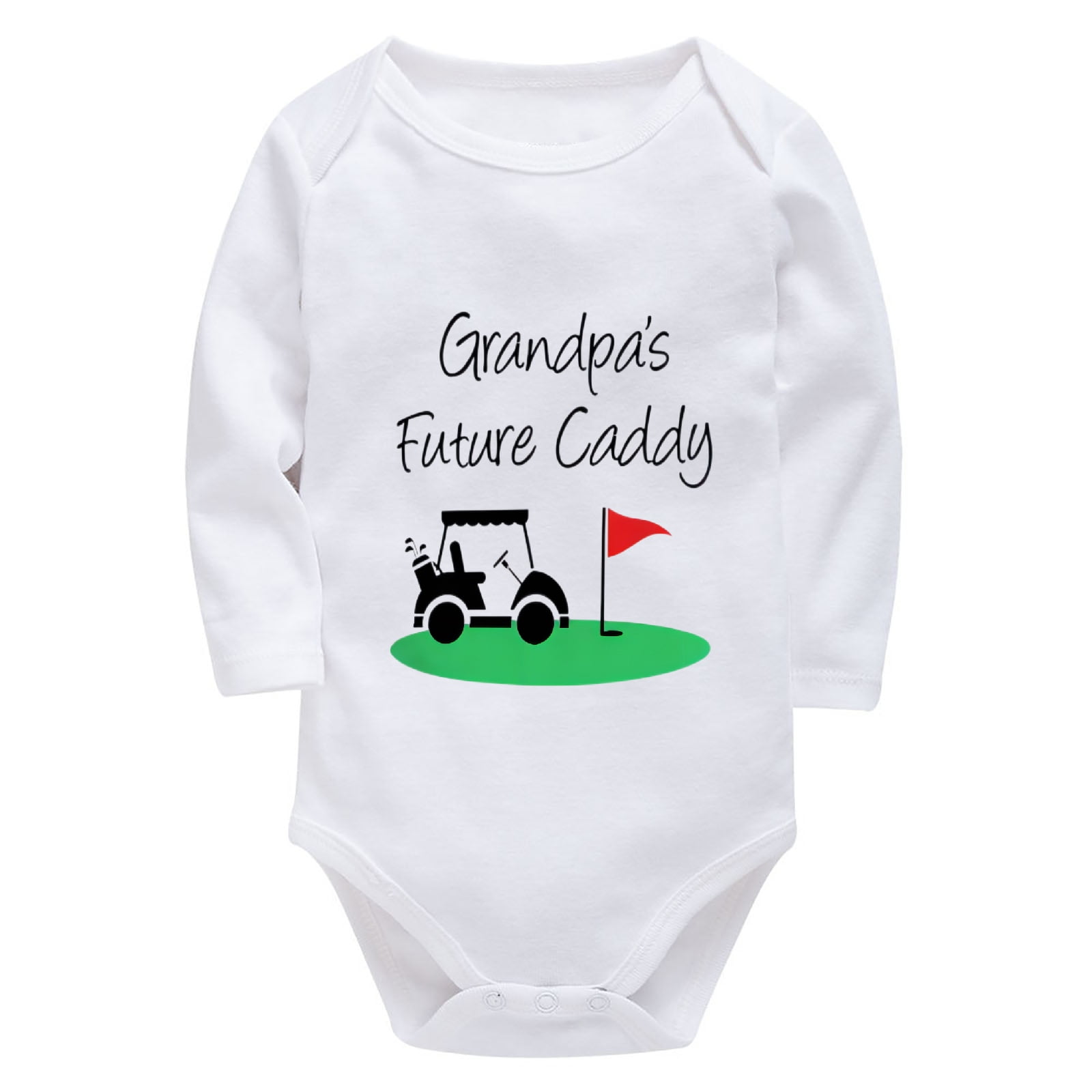 Grandpa's Future Caddy Baby Outfits Unisex Long Sleeve Neutral Onesie ...