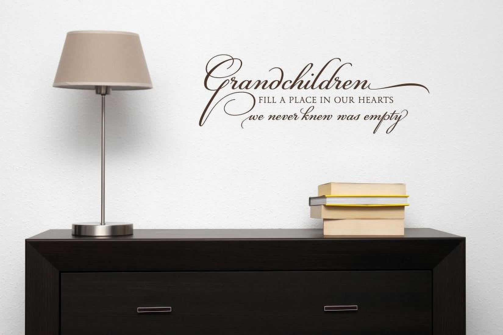 Grandparent Décor Grandchildren Fill Our Hearts Family Wall Stickers ...
