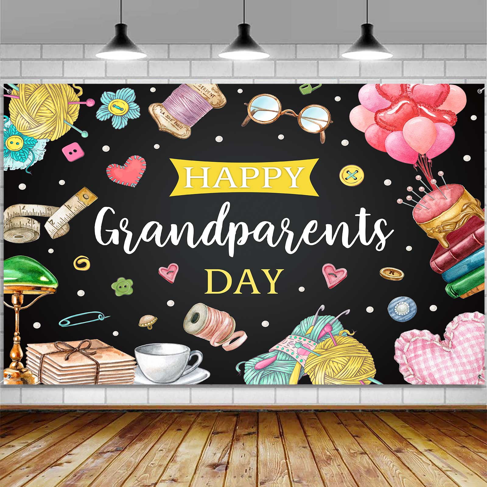 Grandparents Day Decorations Banner Backdrop, Happy Grandparents ...