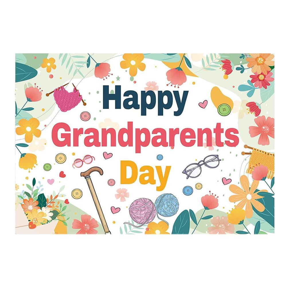 Grandparents Day Decorations Happy Grandparents Day Banner, Large 71x43 ...