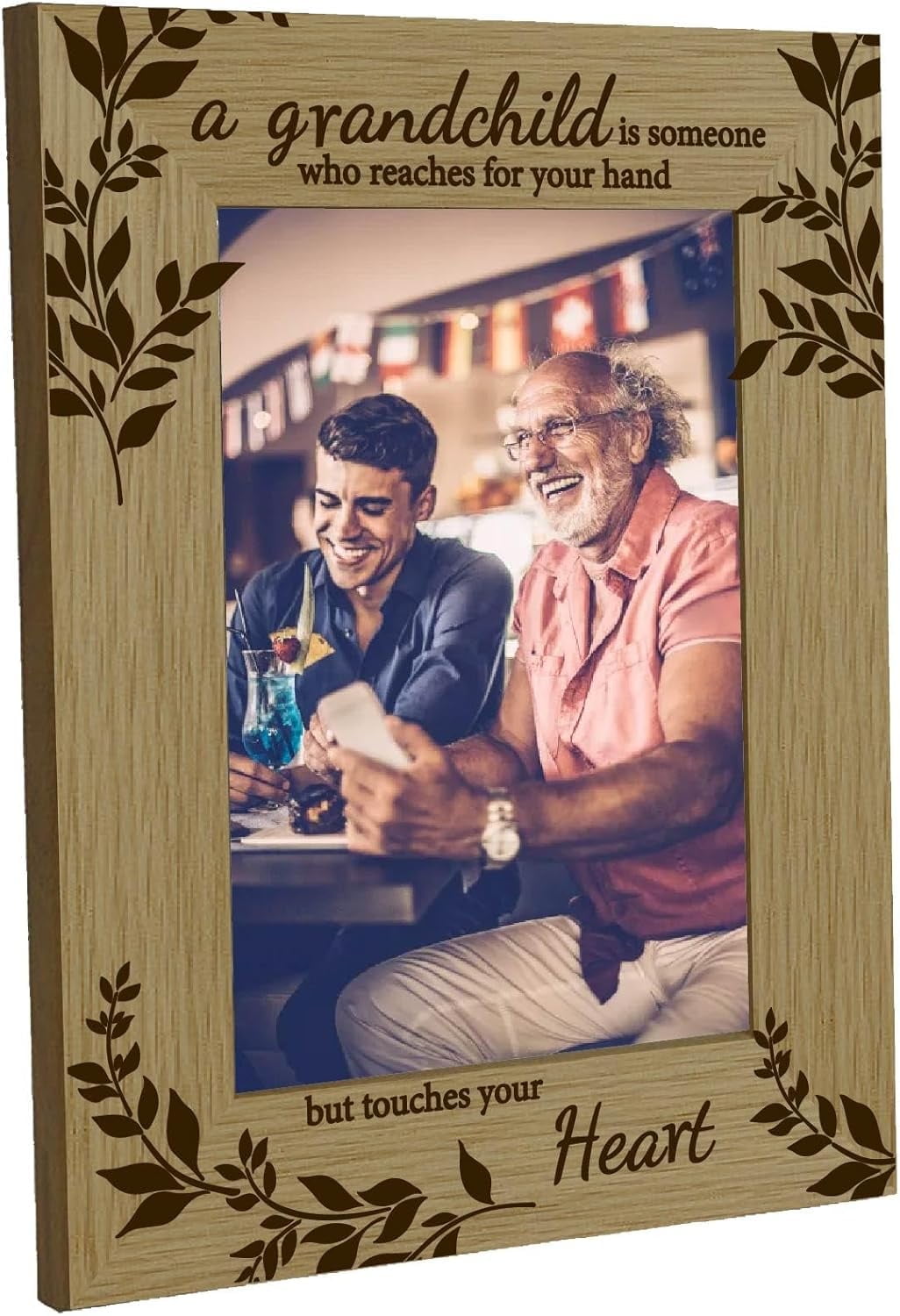 Grandparents Picture Frame Wood Photo Frames Engraved Display 4x6 ...