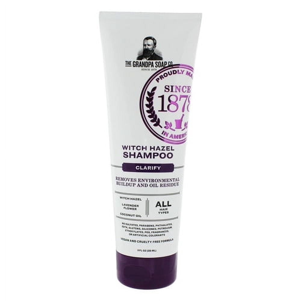 Grandpas Soap Co Clarify Shampoo, Witch Hazel, 8 oz, 2 Pack - Walmart.com