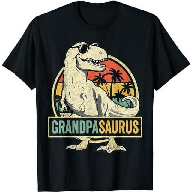 Grandpasaurus T Rex Dinosaur Grandpa Saurus Family Matching T-Shirt ...