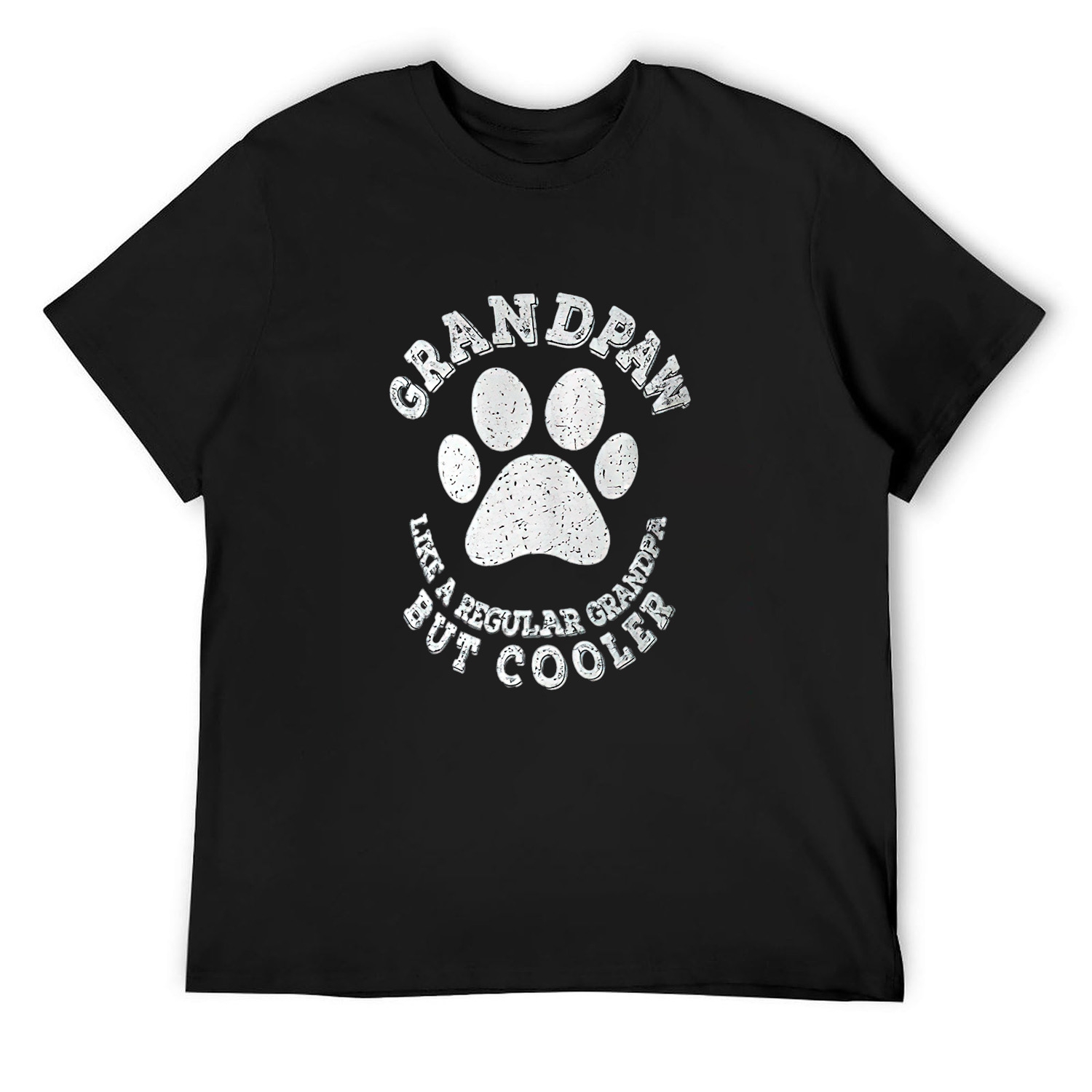 Grandpaw Dog Lover Best Grandpa Grand Paw Print Grandfather T-Shirt ...