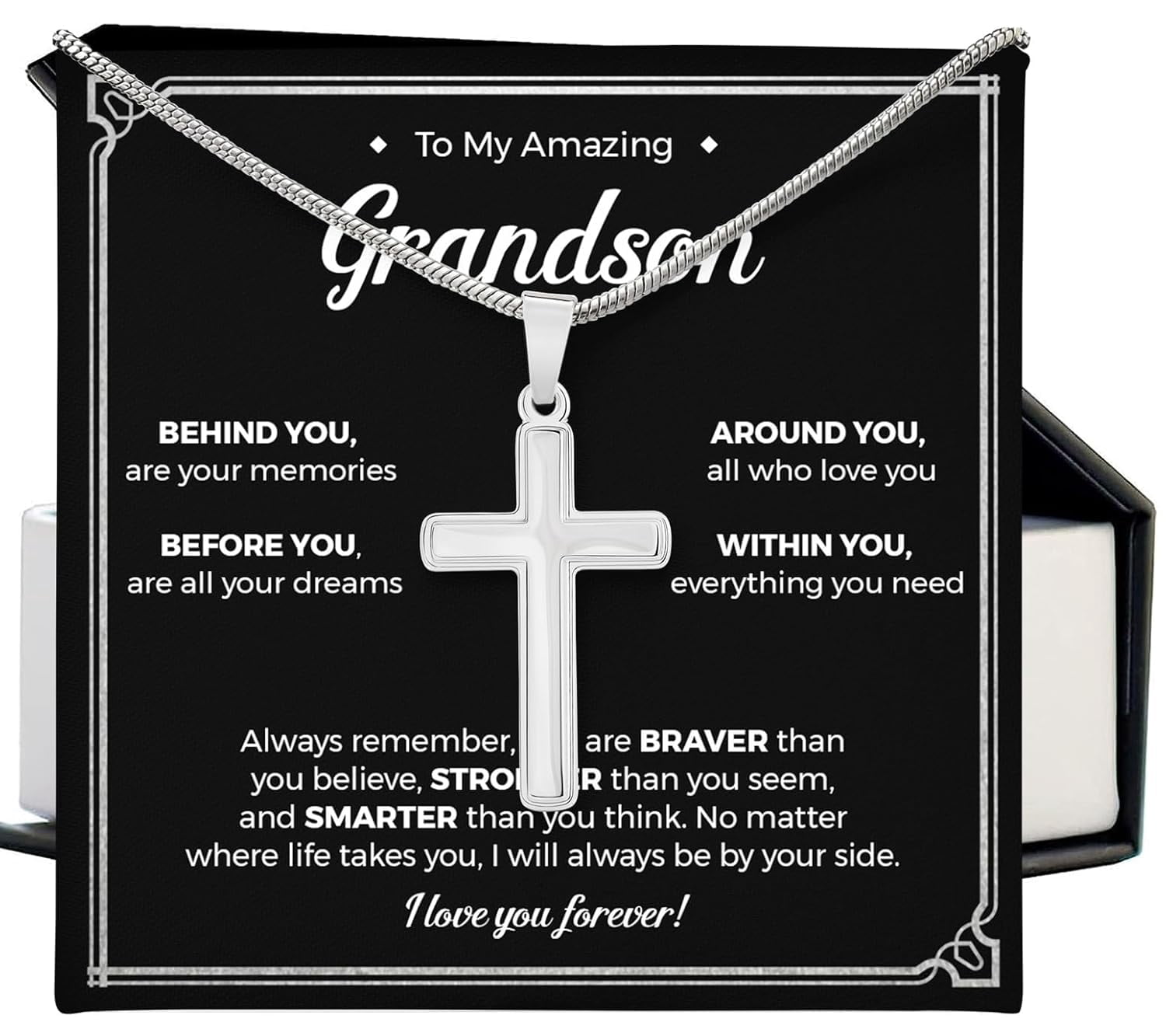 Grandson Cross Necklace Timeless, Multi Cross Necklace - Walmart.com