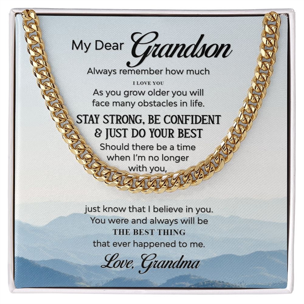 Grandson Gift Necklace, Birthday Gift Necklace For Grandson, Graduation ...