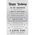 Grandson Gifts from Grandma Grandpa - To My Grandson Wallet Card ...
