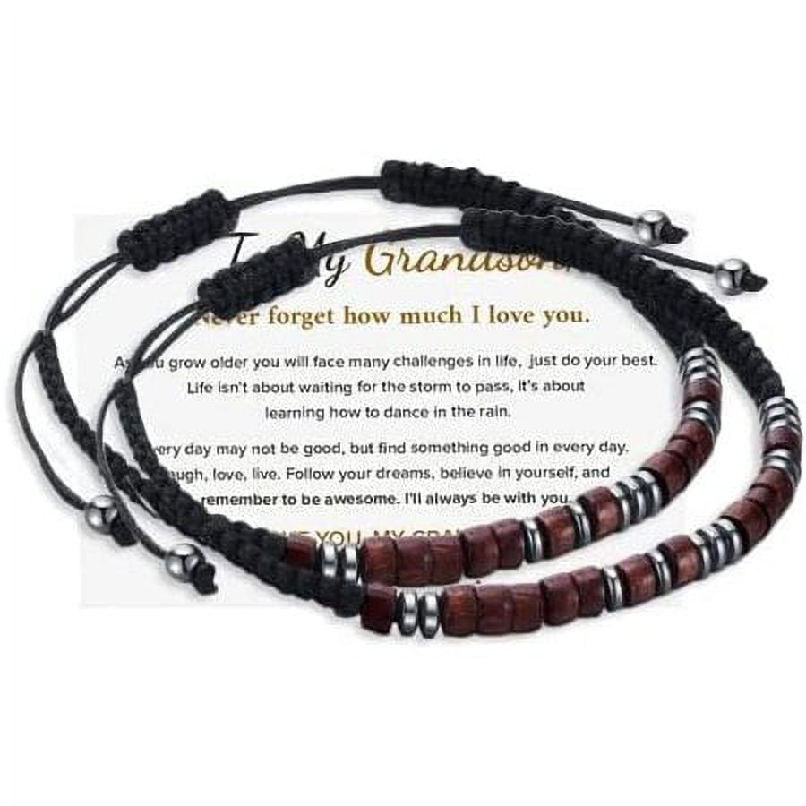 My Grandson,I Love You Morse Code Bracelet,Personalized Mens Bracelet ...
