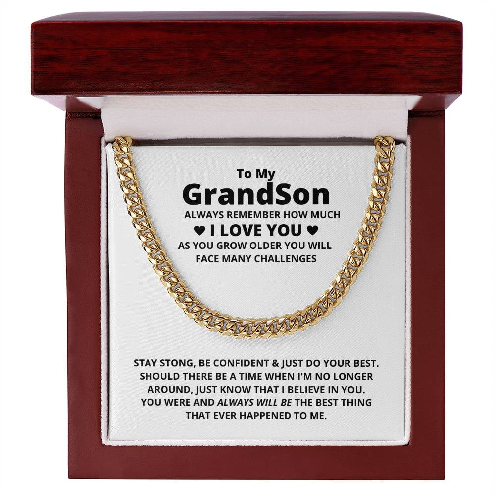 To My Grandson Necklace, Christmas Gifts For Grandson, Grandson ...