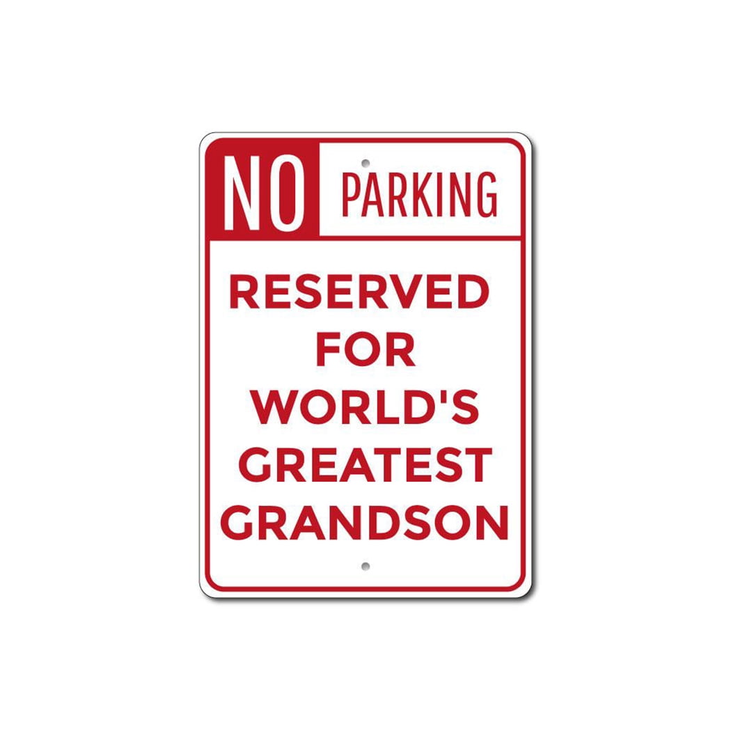 Grandson Sign, Grandson Parking Sign, Grandson Sign, Grandchild ...