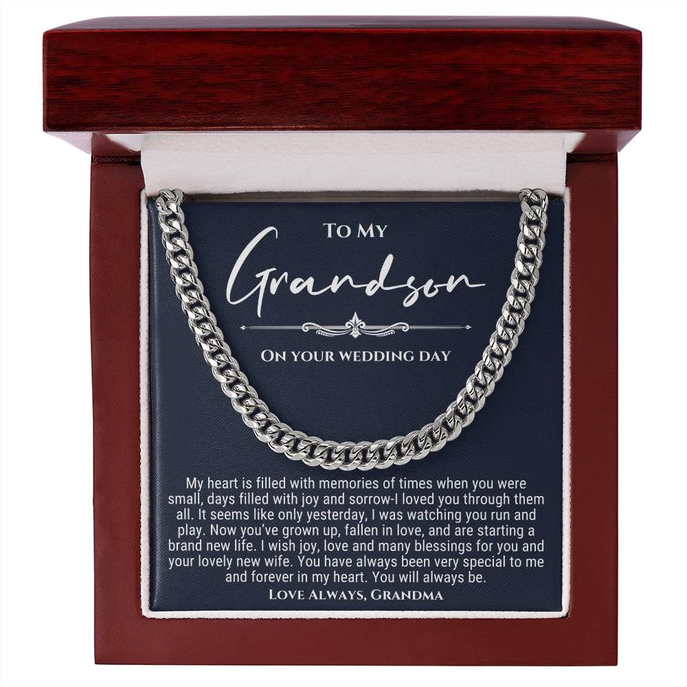 Grandson Wedding Day Gift, Grandson Gift from Grandma on His Wedding ...
