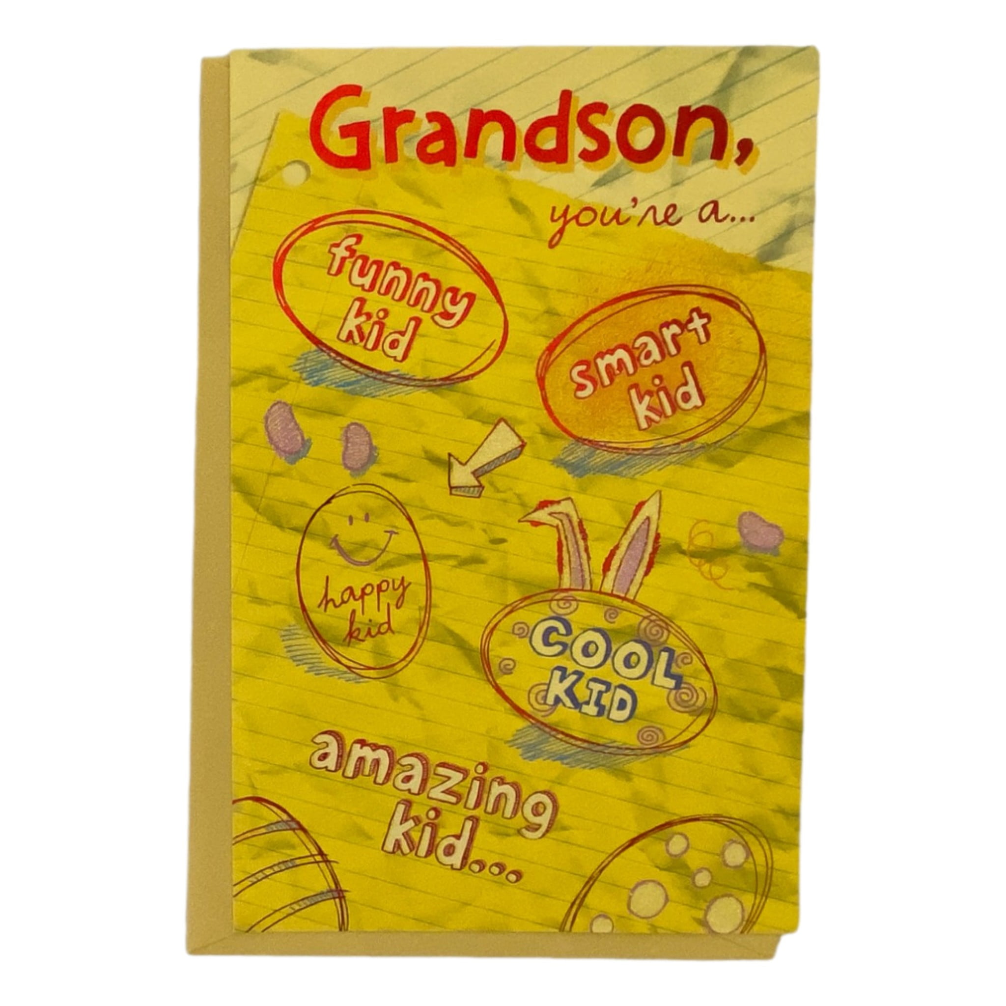 Grandson, you're a... Funny Kid Smart Kid Happy Kid Cool Kid Amazing ...