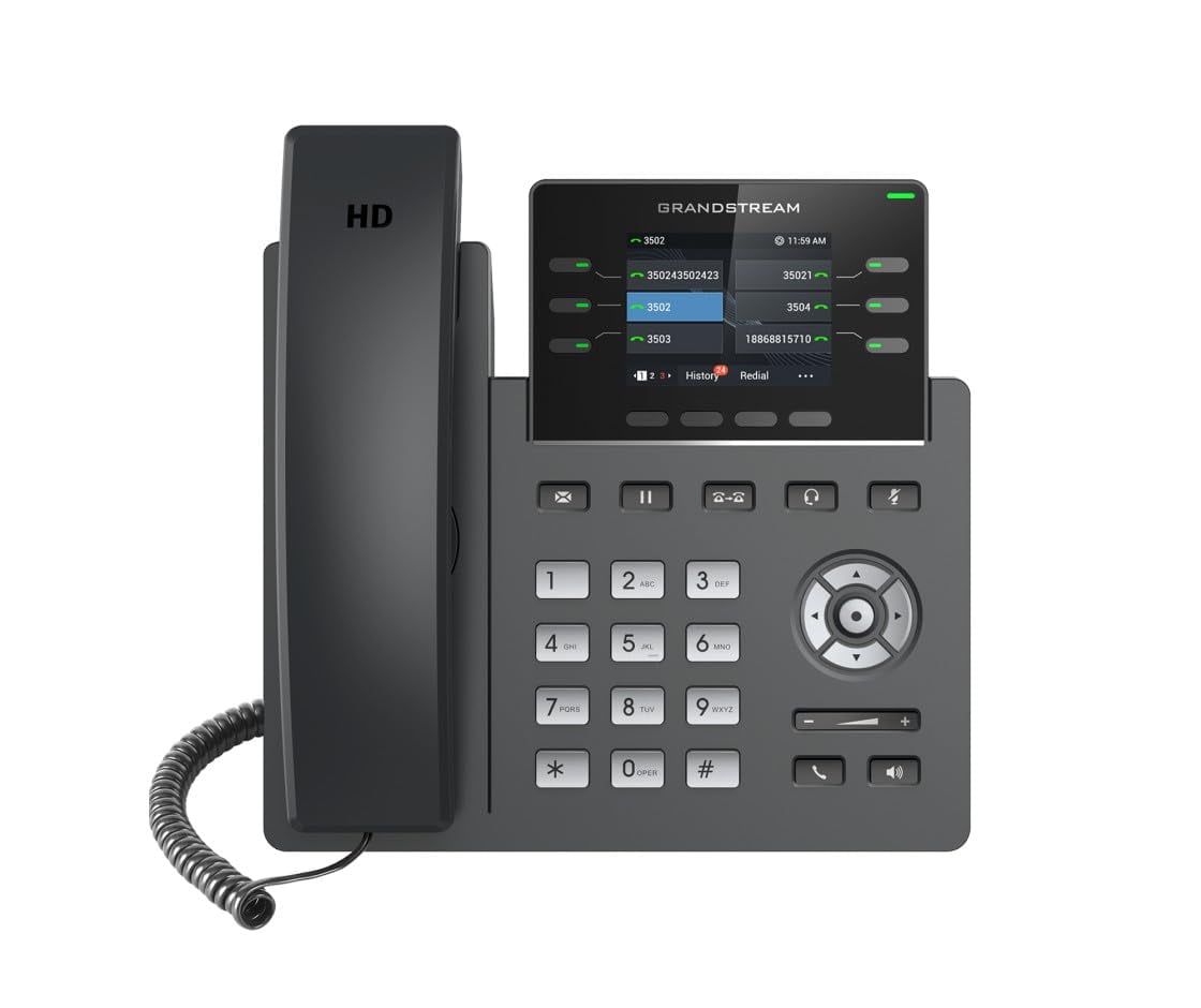 Grandstream GRP2613W IP Phone | 6 Lines, 6 SIP Accounts | 2.8-Inch ...