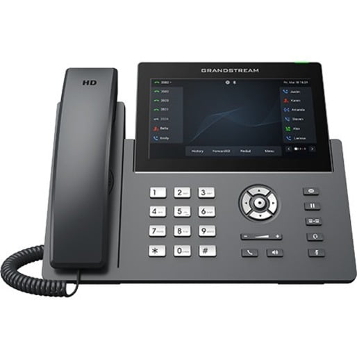 Grandstream GRP2670 IP Phone, Corded, Corded, Bluetooth, Wi-Fi, Wall ...