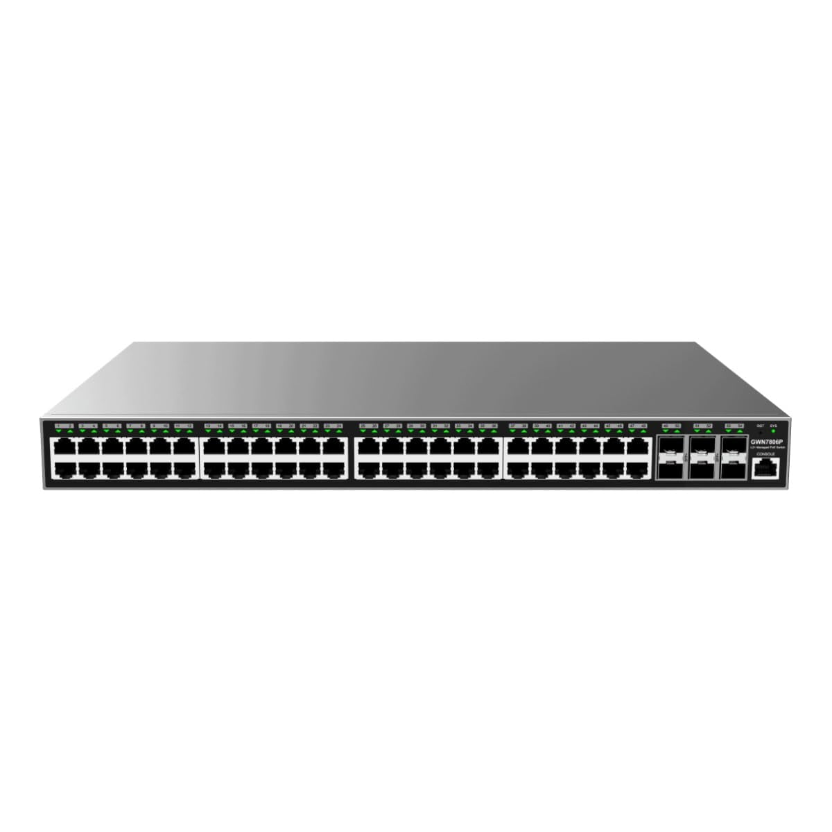 Grandstream Networks GWN7806P 48-Port Gigabit PoE+ Layer 2+ Managed ...
