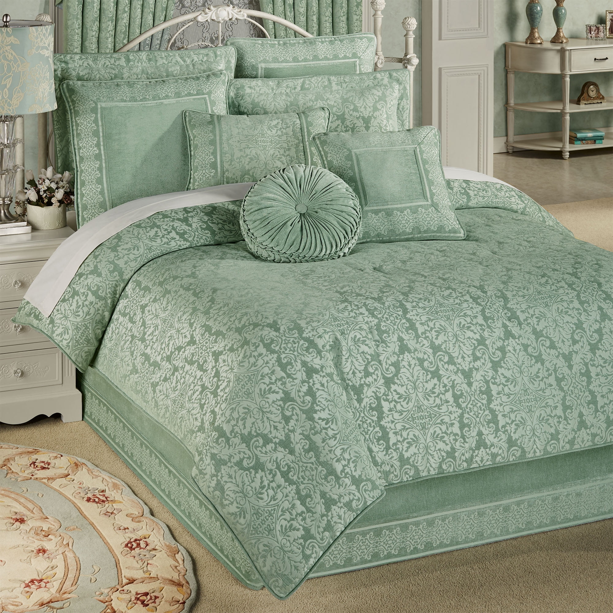 Grandview Comforter Set Aqua Mist Cal King Comforter Set 110 x 96 ...