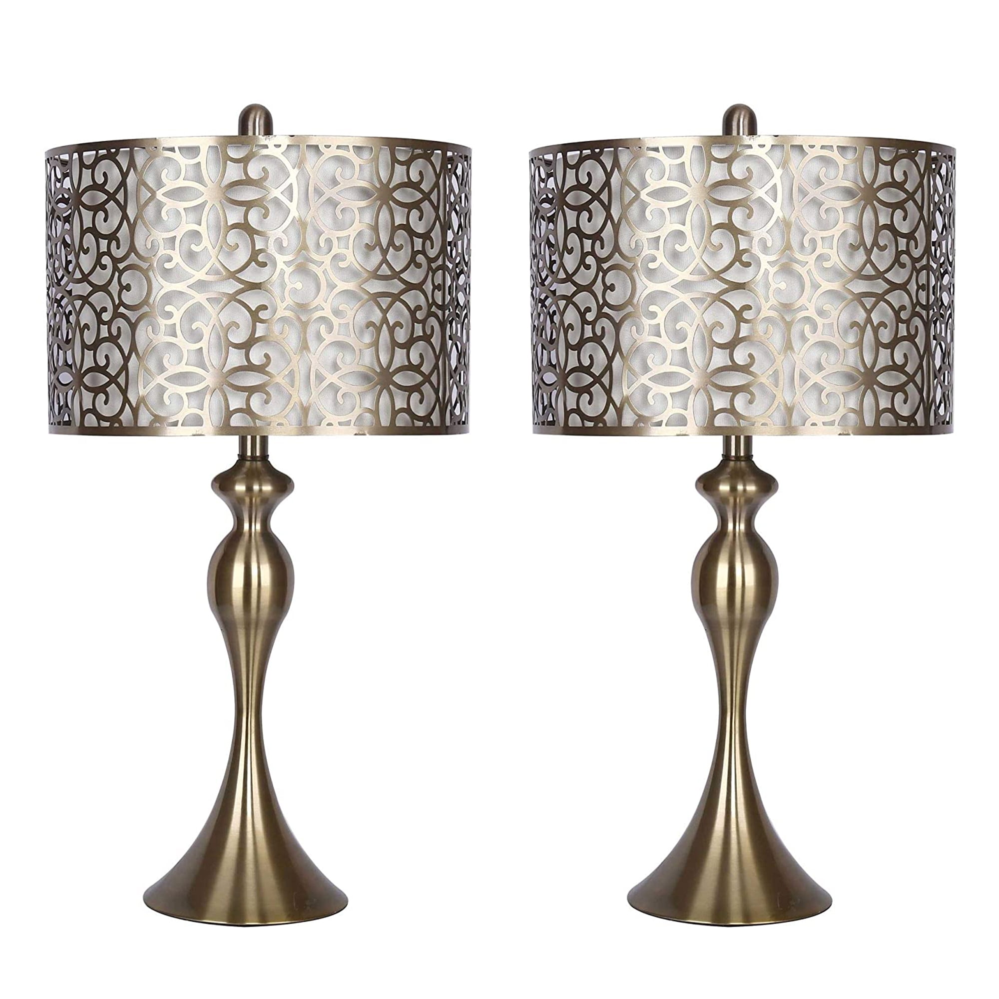 Grandview Gallery 26.5 Inch Tall Modern Table Lamps, Light Grey (Set of ... Grandview Gallery 26.5 Inch Tall Modern Table Lamps, Light Grey (Set of ...