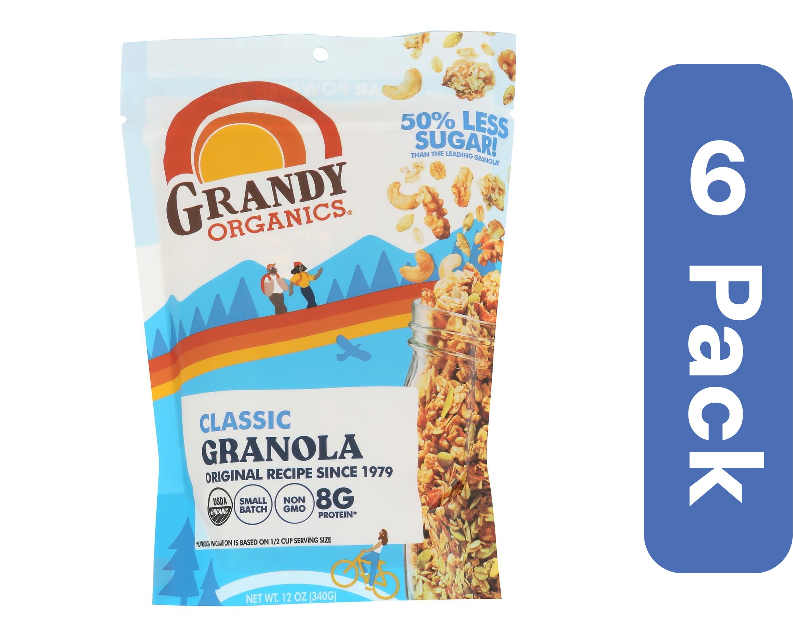 Grandy Oats Classic Granola 12 oz (Pack of 6) - Walmart.com