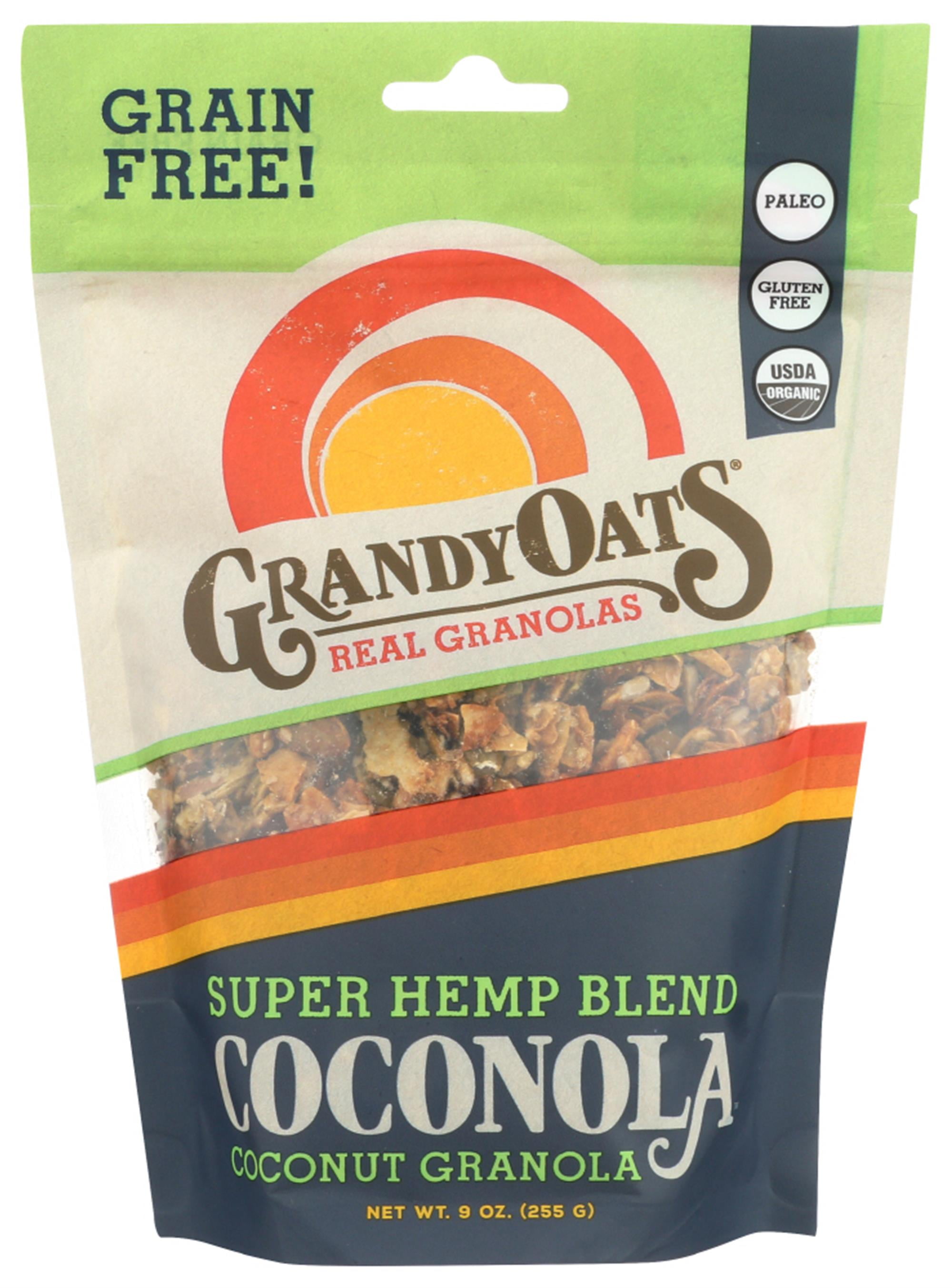 Grandy Oats Coconut Granola Super Hemp Blend, 9 Oz - Walmart.com