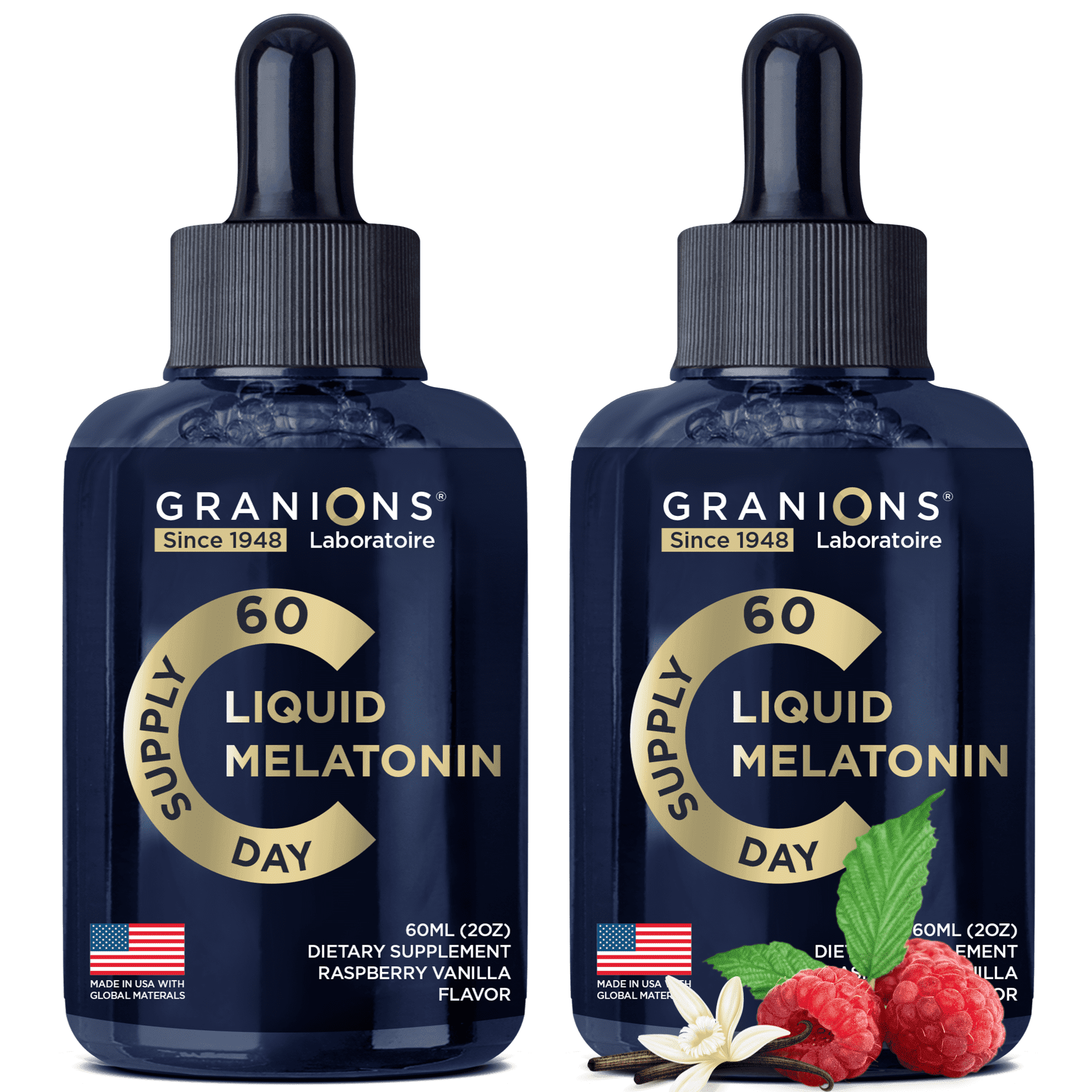 Granions Liquid Melatonin 2 Pack - Liquid Sleep Support - 4 oz ...