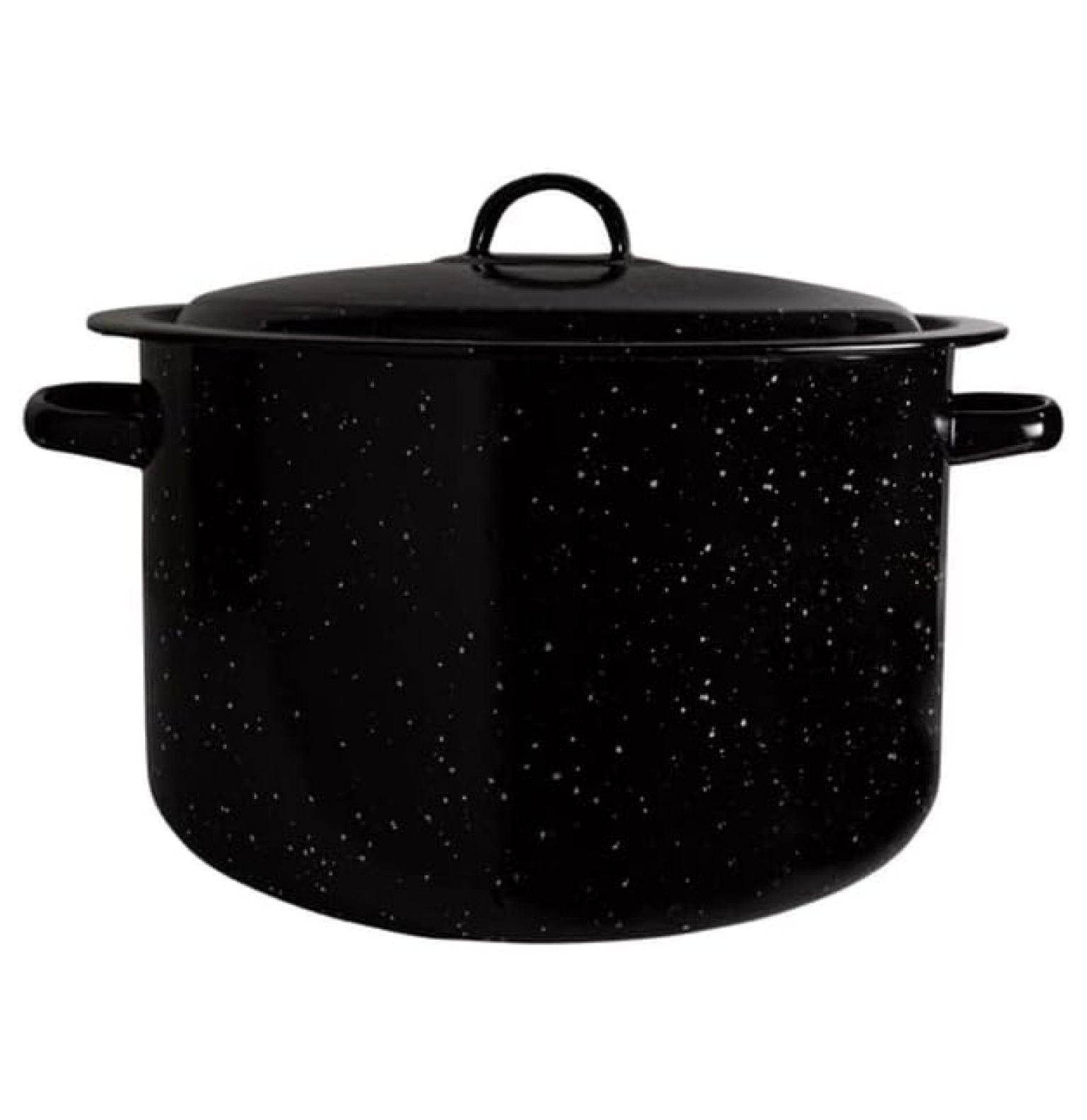 Granite 12 Qt Stockpot, Nonstick Soup Pot With Lid, Speckled Enamel ...