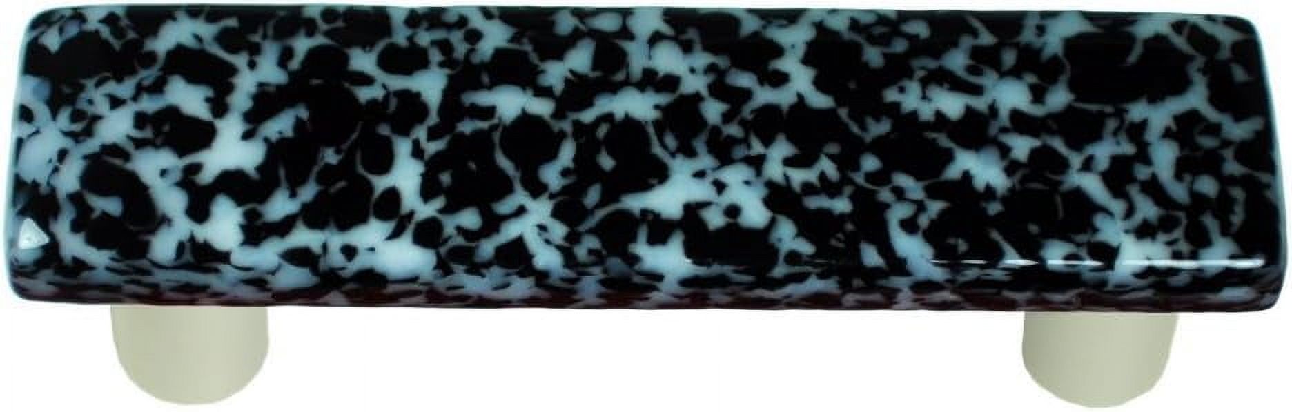 Granite 3" Center Bar Pull Post Finish: Aluminum, Color: Black & White ...