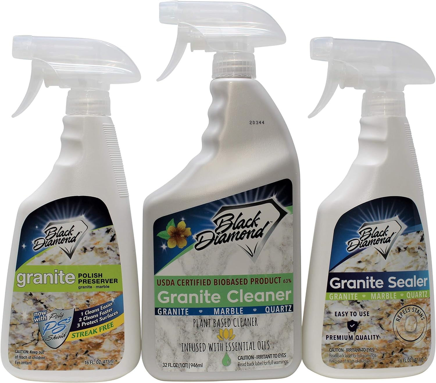 Granite Counter Cleaner: USDA Certified BIOBASED- Safe for Granite and ...