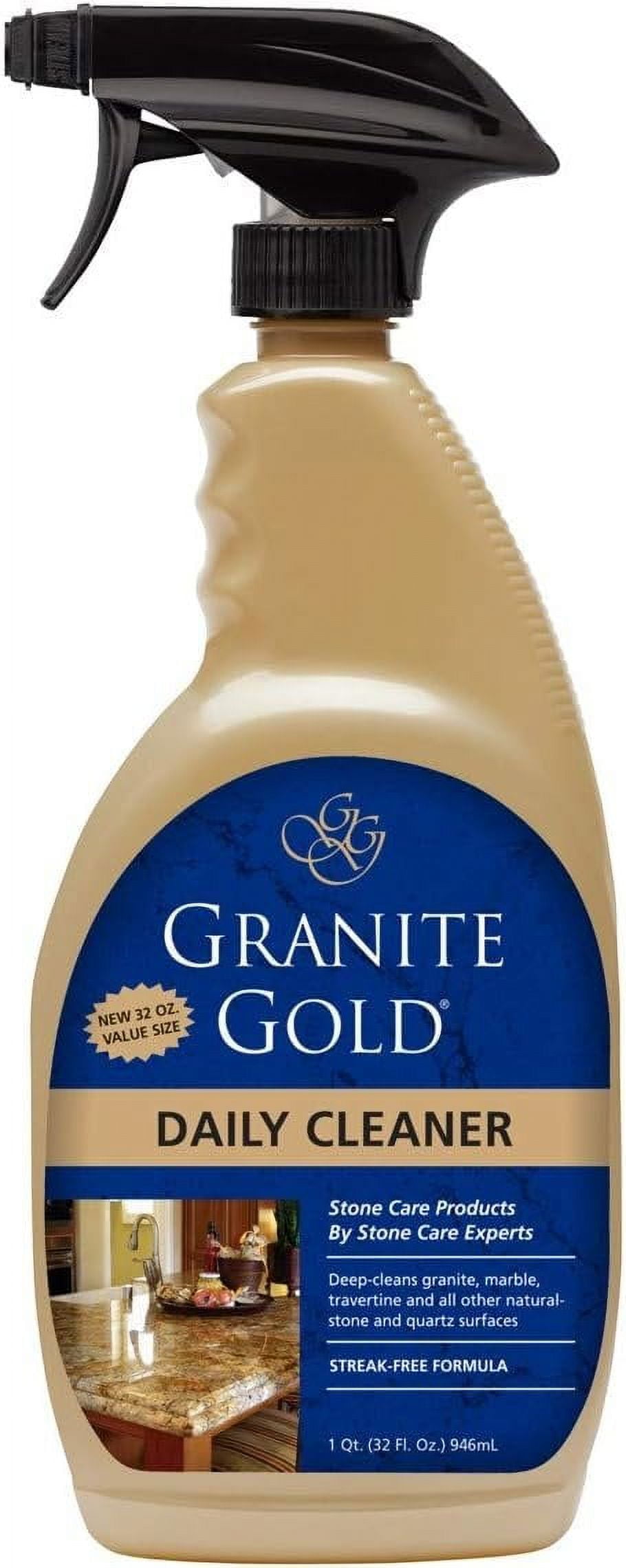 Granite Gold Daily Cleaner Spray for Granite, Marble, Quartz & Other ...