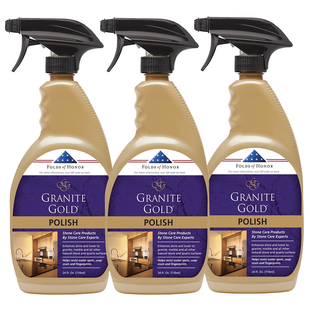 Granite Gold Stone Countertop Polish, Shine Enhancer, Stain Protection ...