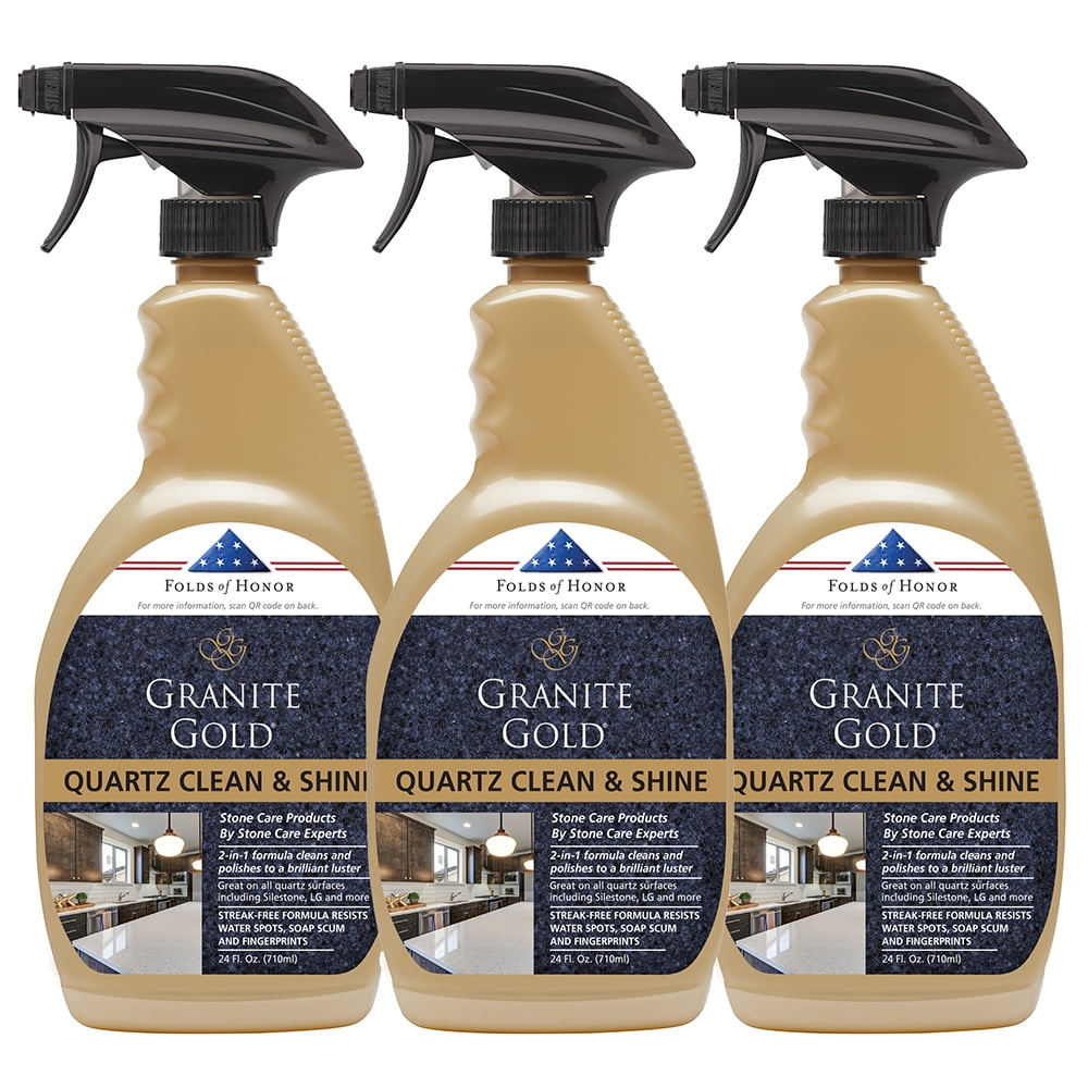 Granite Gold Quartz Kitchen Cleaner & Daily Stone Polish, Safe for ...