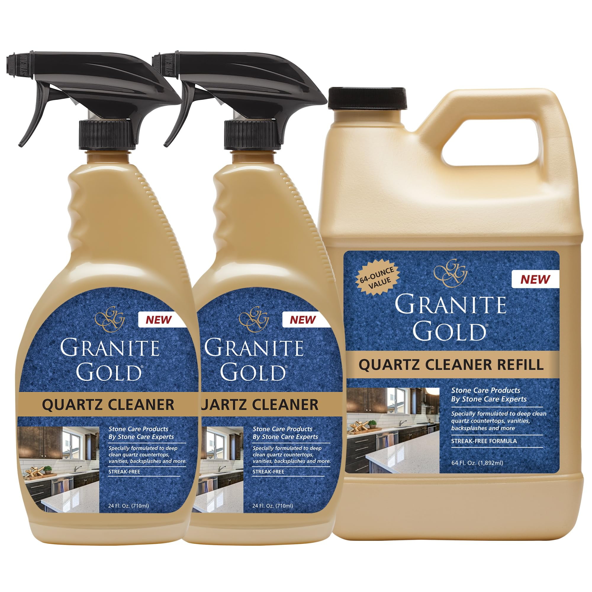 Granite Gold Quartz Cleaner Spray for Caesarstone, Cambria, Silestone ...
