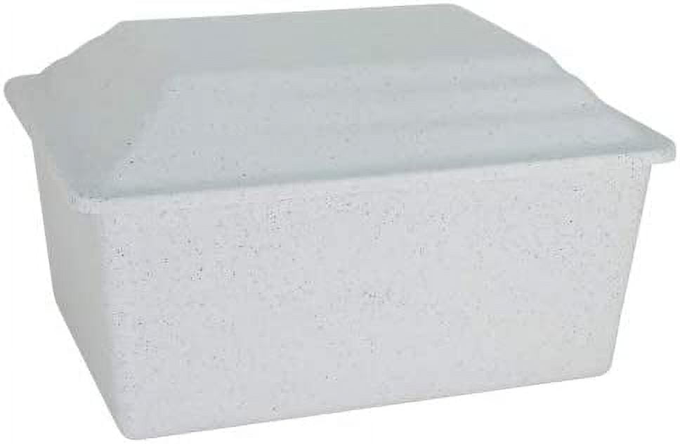 Granite Gray Urn Vault for Ground Burial, Holds One Adult Cremation Urn ...