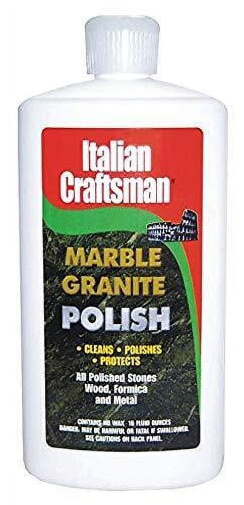 Granite & Marble Polish - Cleans & Protects - Italian Craftsman Made in ...