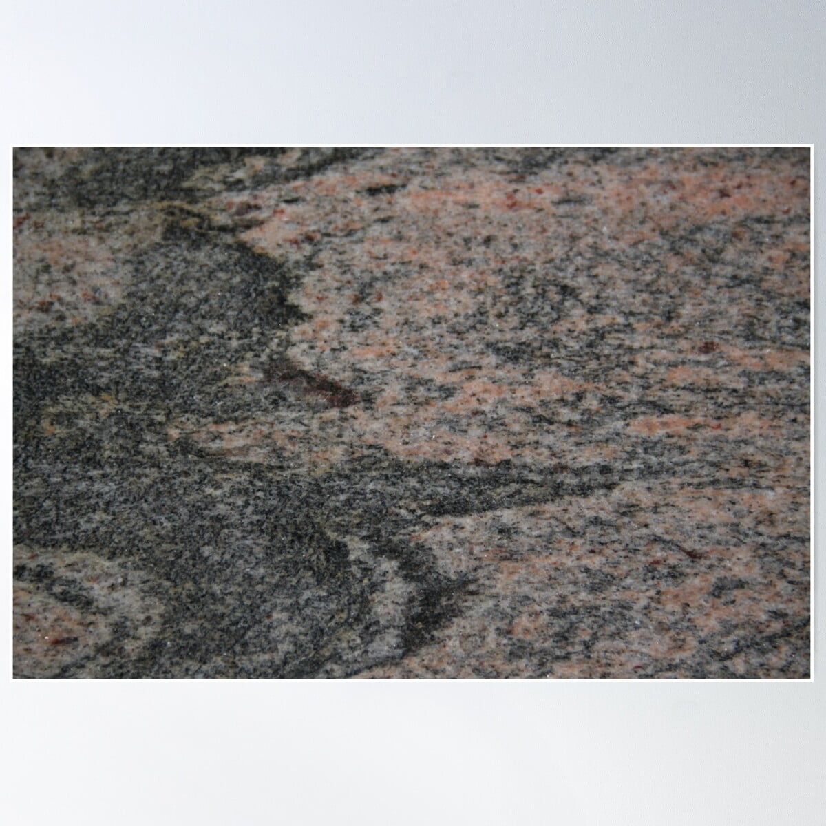 Granite Marble Polished Colorful Stone Close Up Poster Wall Art, Modern ...