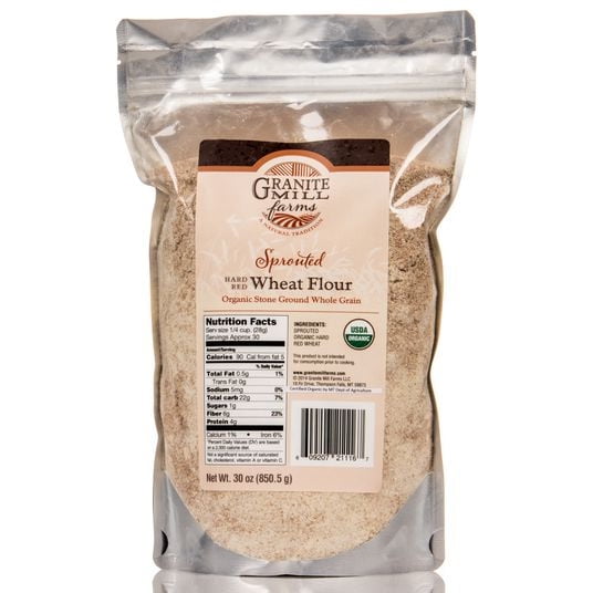 Granite Mill Farms Hard Red Wheat Flour, Sprouted, Organic-30 oz ...