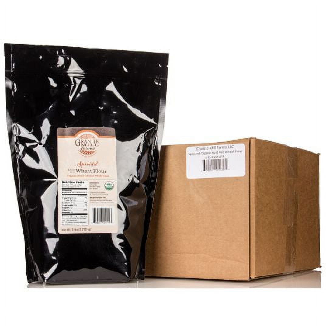 Granite Mill Farms Hard Red Wheat Flour, Sprouted, Organic-4 x 5 lb ...