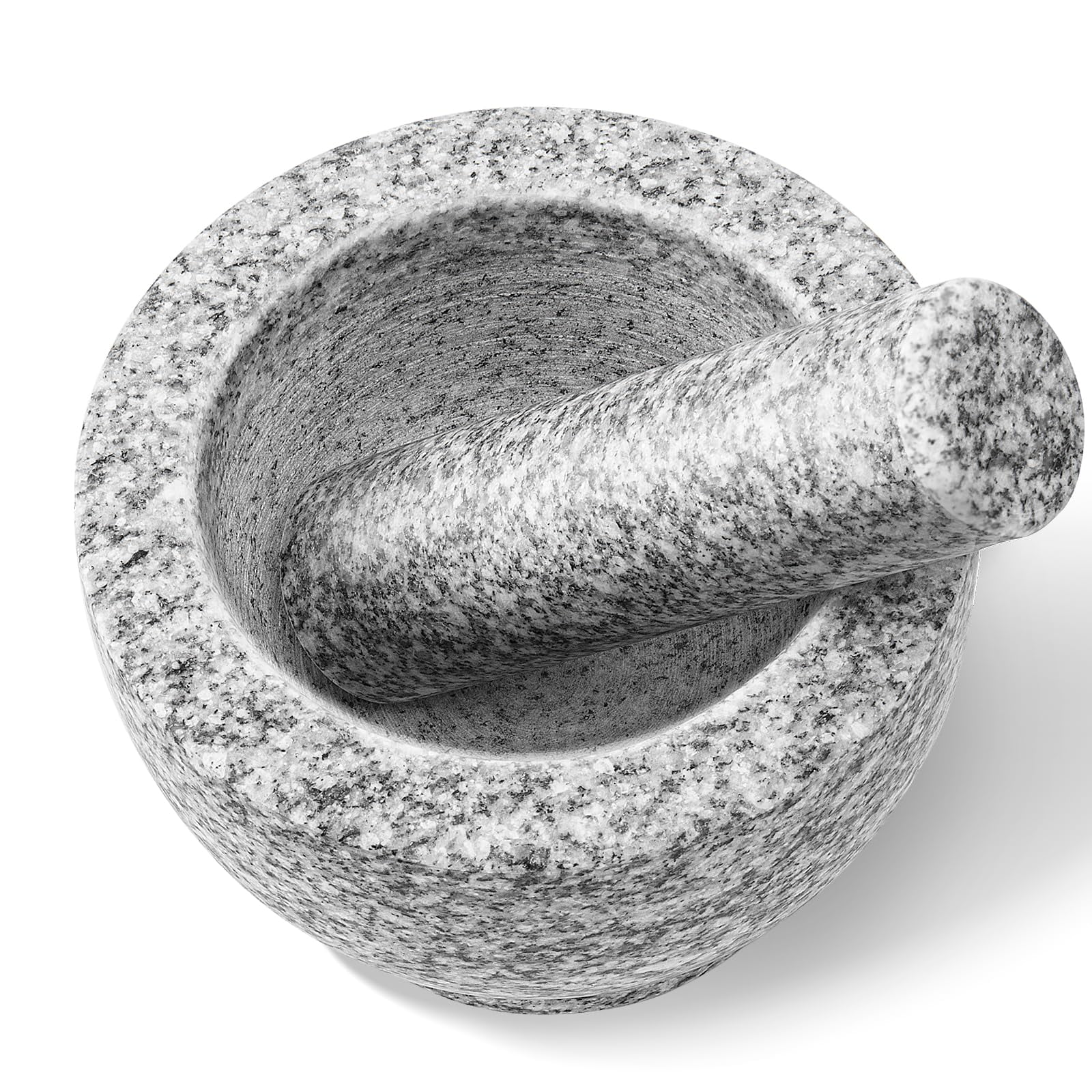 Granite Mortar and Pestle Set | Gray Granite | Stone Spice Grinder ...