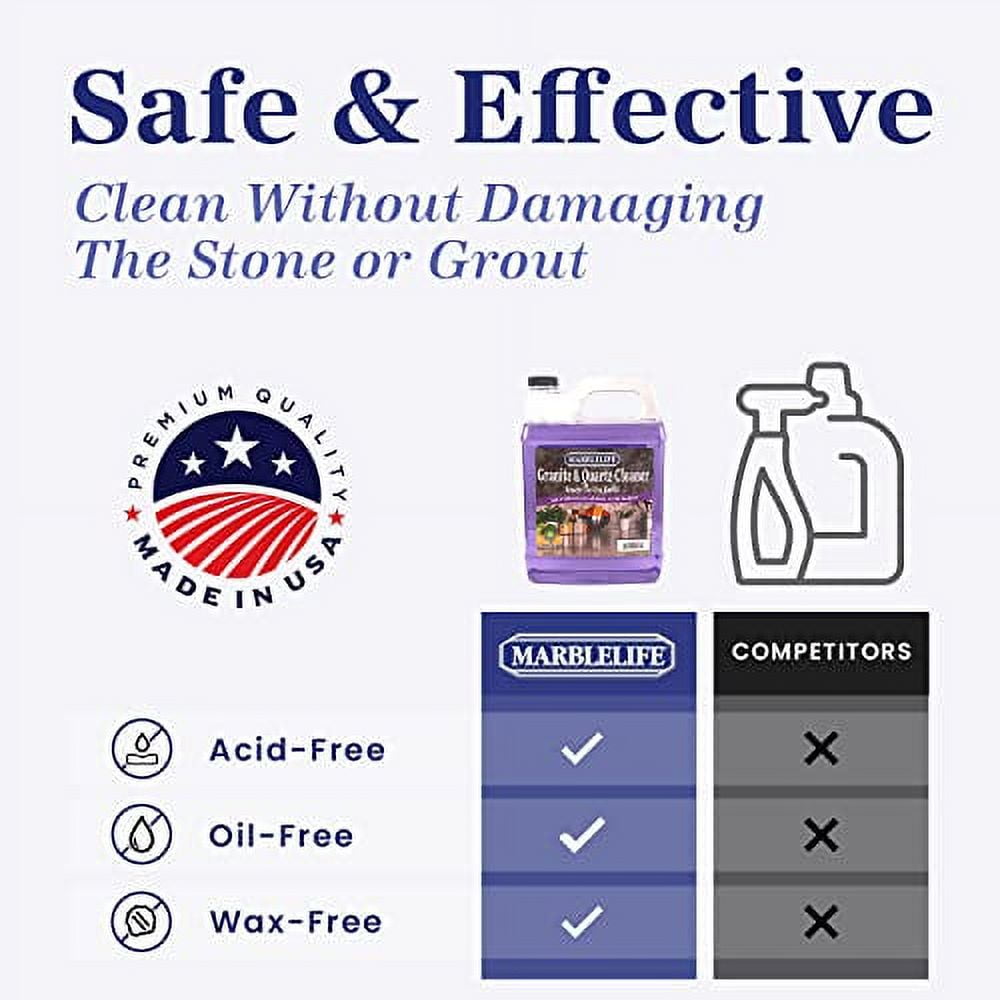 Granite & Quartz Cleaner, Safe & Powerful Granite Countertop Cleaner ...