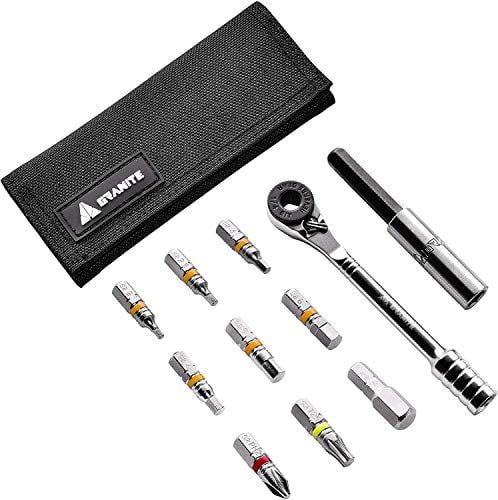 Granite Rocknroll Mini Ratchet Bike Tool Kit with 9 Tool Bits ...