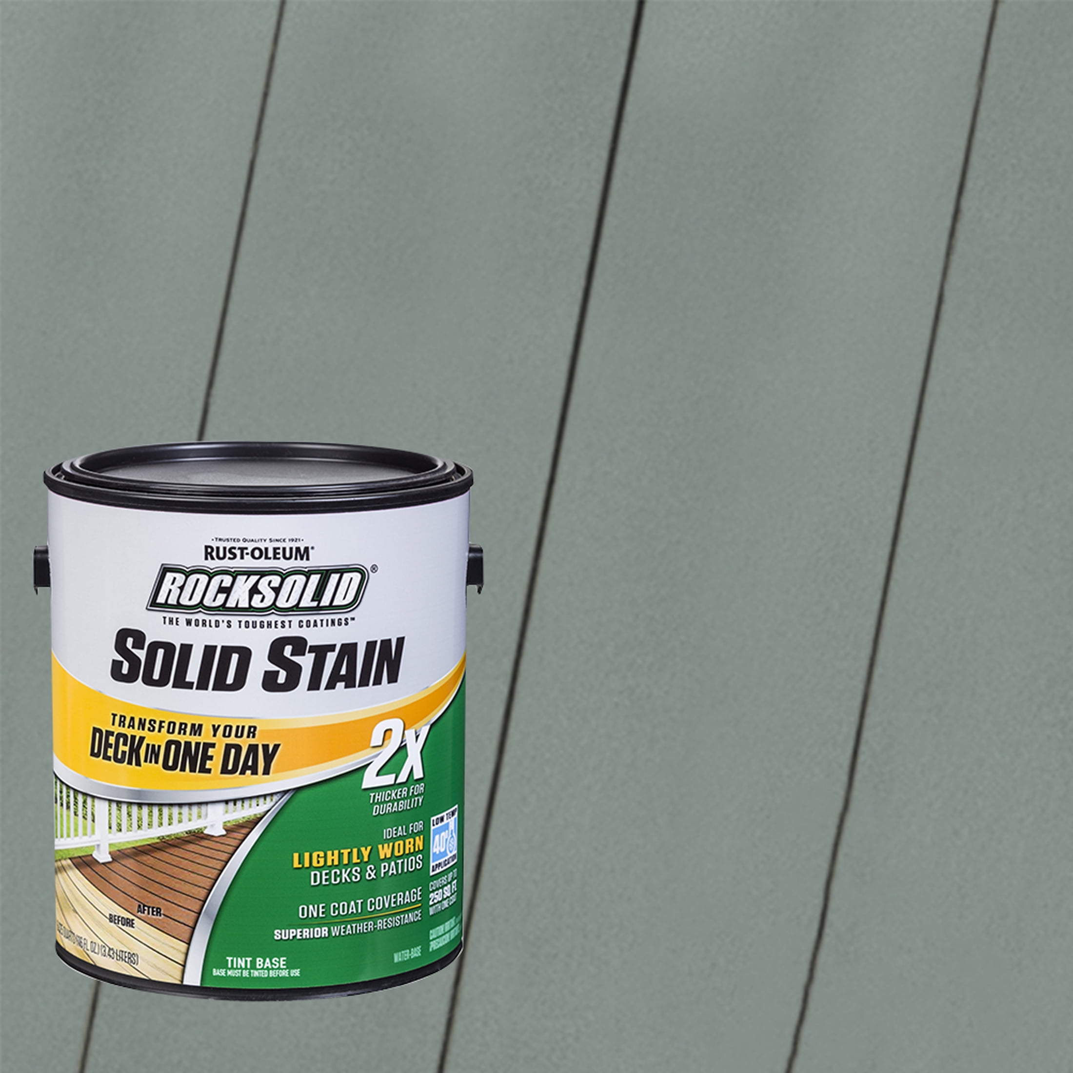 Granite, Rust-Oleum RockSolid 2X Solid Exterior Wood Deck Stain-319757T ...