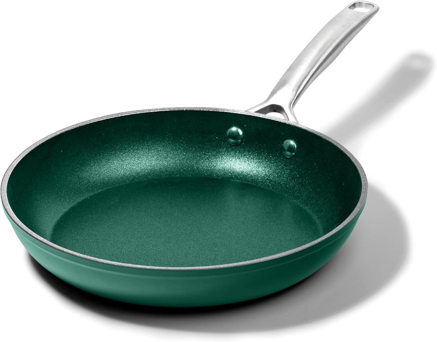 "Granitestone 12"" Emerald Non-Stick Aluminum Pan, 3x Coated, Metal ...