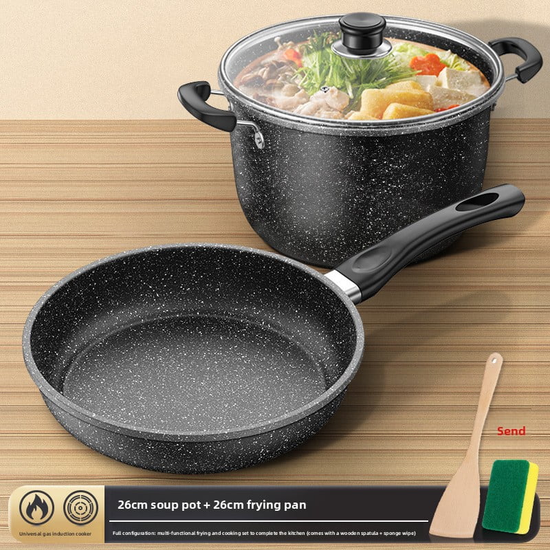 Granite Stone Nonstick Cookware Set – 3-Piece Kitchen Pots and Pans Set ...