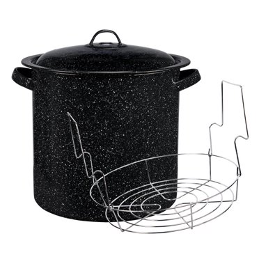 Granite Ware Water Bath Canner with Collapsible Jar Rack, 33 Quarts ...
