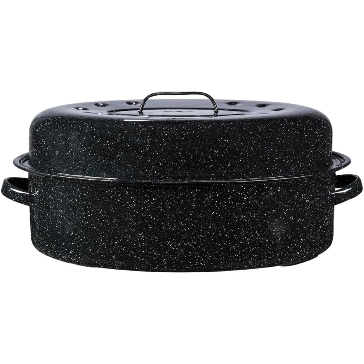 Granite Ware 19 inch oval roaster with Lid enameled steel design to ...
