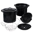 Granite Ware 3 -in-1 Stock Pot - Enameled Steel Pot Ideal for Pasta ...