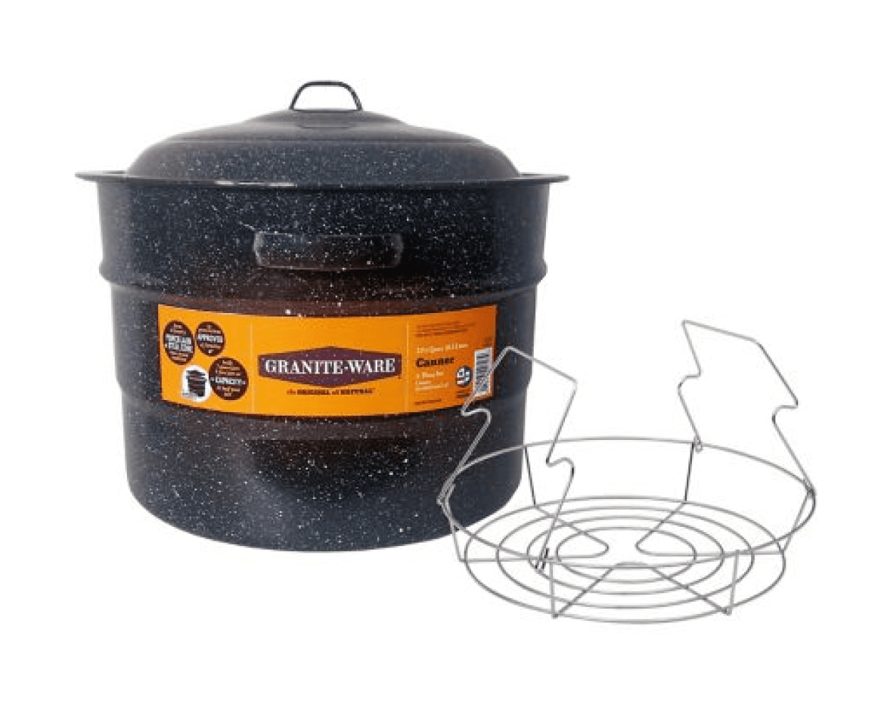 Granite Ware 319814 Water Bath Canner with Rack, 21.5-qt. Capacity ...