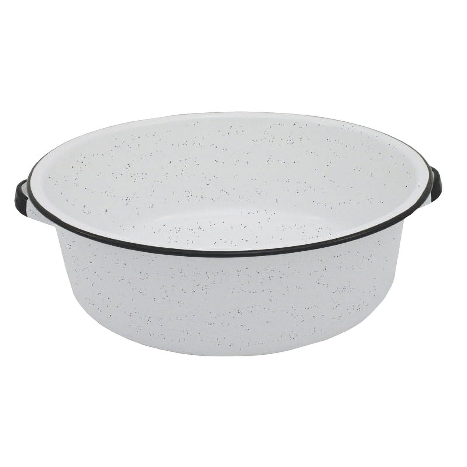 Granite Ware 15-Quart Dish Pan, Enamel on Steel with Handles, Deep for ...