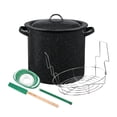 Granite Ware 6-Piece Pot Set, 15.5-Quart Steel Water Bath Canner Kit ...