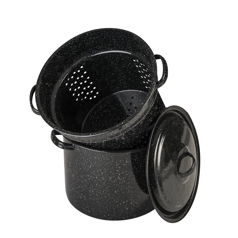 Granite Ware 7.5 qt Multiuse Pasta Pot Set with Lid and Strainer ...