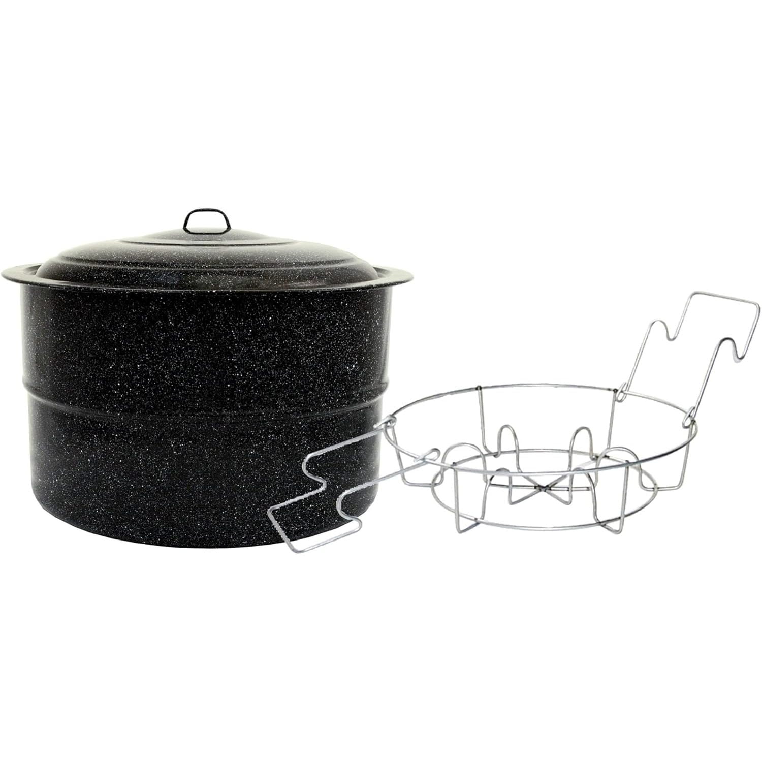 Granite Ware Water Bath Canner with Collapsible Jar Rack, 33 Quarts ...